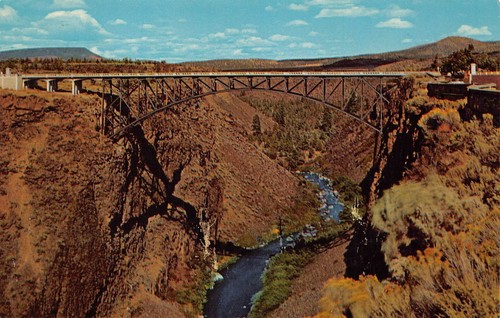 Madras Redmond OR Oregon Crooked River Gorge Bridge Hwy 97 Vtg 1960s ...