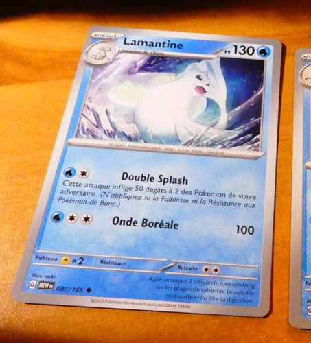 POKEMON 151 CARD CARTE Lamantine 087/165 MEW FR VF JCC MINT 2023 | eBay