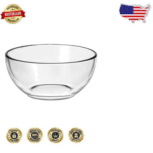 Contemporary 12-Pack Clear Glass Cereal Bowls - Perfect for Foodie ...