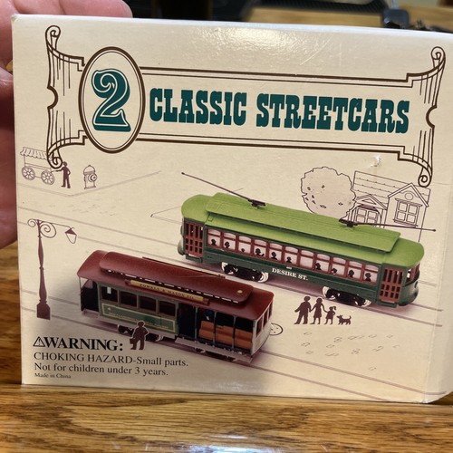 Classic Streetcars Miniature New Orleans and San Francisco Cable Car HO ...