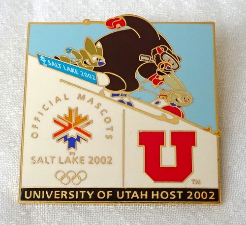 2002 SALT LAKE City Winter OLYMPIC Games PIN Badge MASCOTS University ...