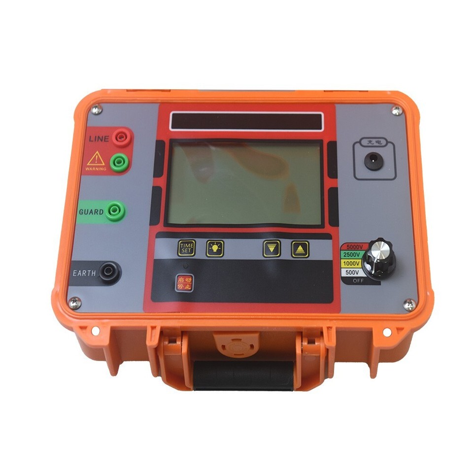 5KV Digital Megger Meter Insulation Resistance Tester Megohm Meter ...