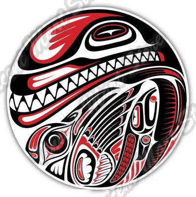 Haida Native American Indian Aztec Car Bumper Window Vinyl Sticker ...