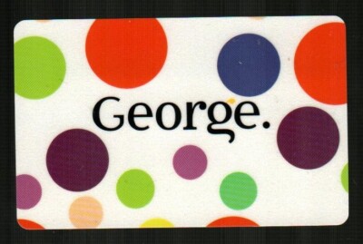 ASDA / GEORGE ( UK ) Colorful Dots ( 2013 ) Gift Card ( $0 ) | eBay