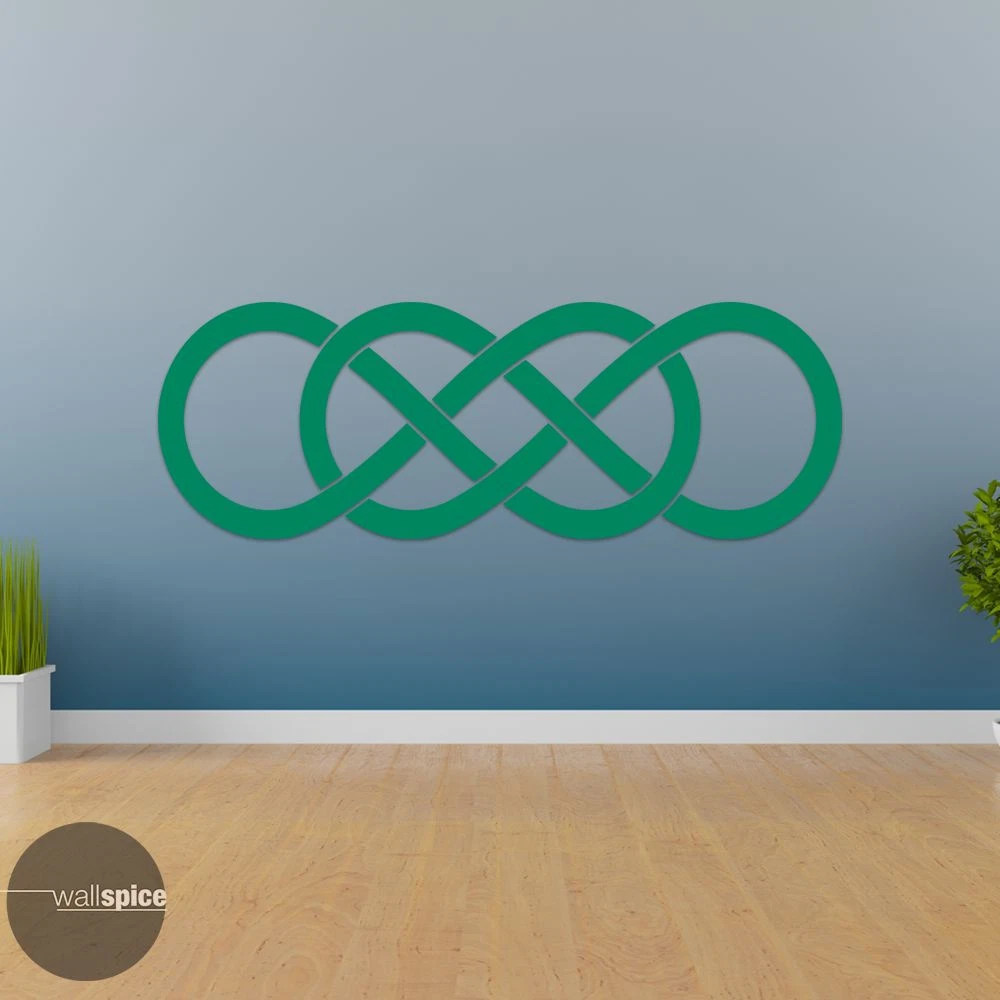 Double Infinity Symbol Blue