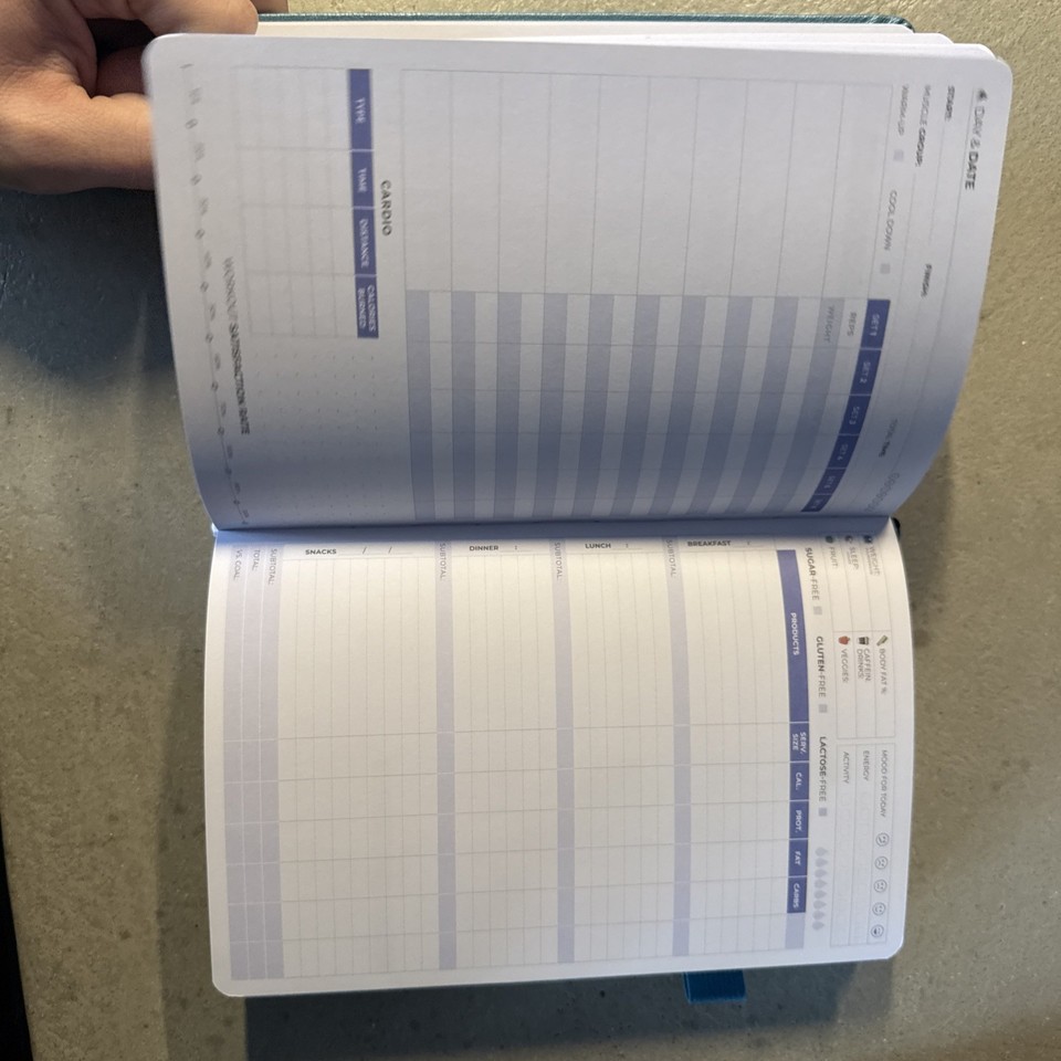 Clever Fox Food Journal Daily Food Diary Meal Planner Tracker NEW ...