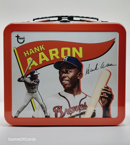 2023 Topps Archives HANK AARON Lunch Box Tin ATLANTA BRAVES | eBay