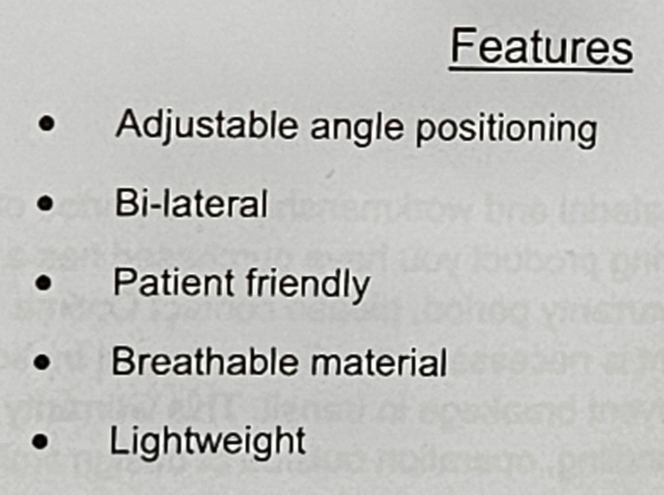 NEW OPTIMA OM-60 Shoulder Support Brace Size S For 59"-68" Height Adj ...