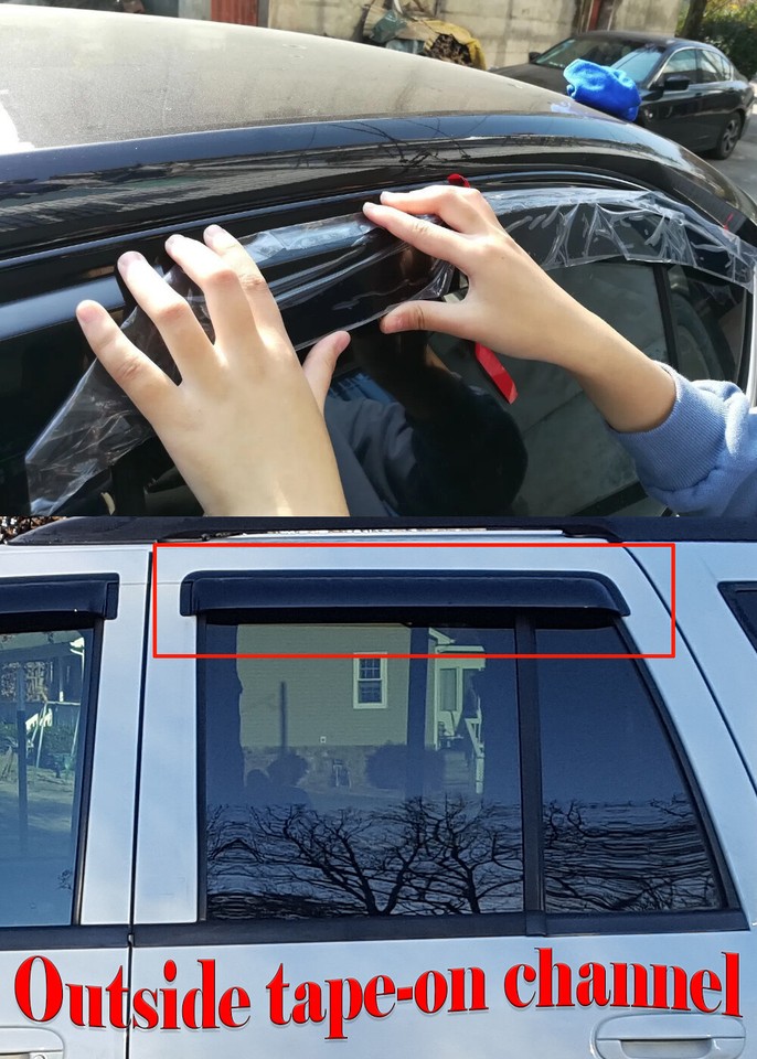 Fit for 2007-2017 Jeep Patriot Window Visors Sun Shade Rain Guards ...