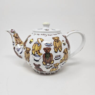 CARDEW Designs Teddy Bear Ted-Tea White Teapot Desserts Ceramic Bears ...