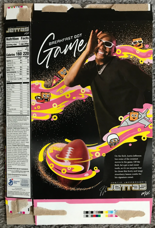 EMPTY Jettas Mix Cinnamon Toast Strawberry Lemon Cheerios Cereal Box ...