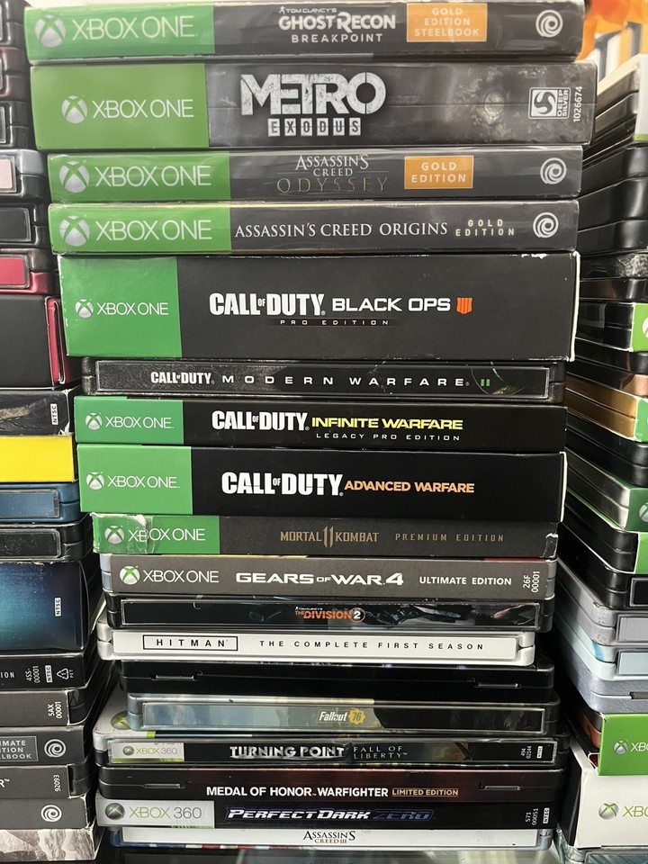 63 Xbox Series X, 360 and Xbox One Steelbook Lot Visual Novel with ...