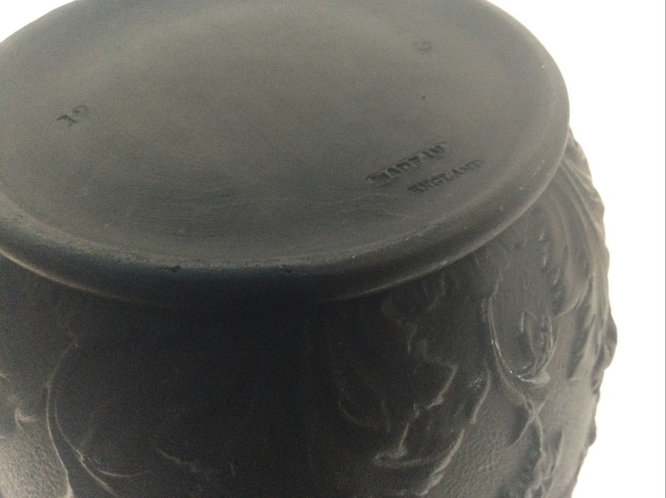 Wedgwood Black Basalt Pitcher/Jug, Very Detailed Made In England. 1930s ...