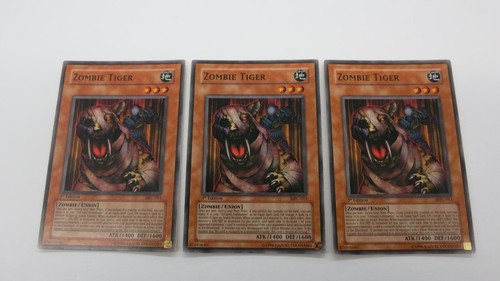 3x ZOMBIE TIGER MONSTER PLAYSET MFC-011 1ST EDITION COMMON YUGIOH NM | eBay