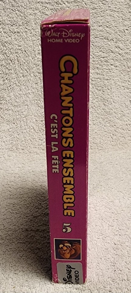 Disney Chantons Ensemble French Sing Along Songs Beauty and Beast VHS ...