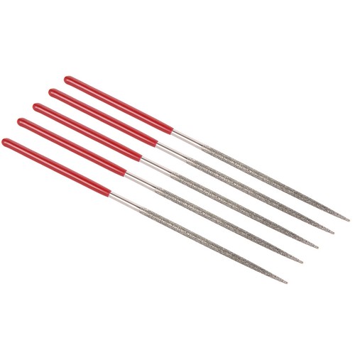 5pcs Round Diamond Needles File 2mm x 100mm 150 Grit for Metal Glass ...