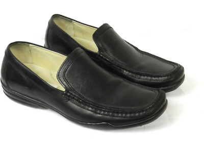 Kenneth Cole Men's Black Size 9.5M Leather Slip-on Driving Loafer Shoes ...