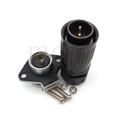 HE20 2 Pin Waterproof Electrical Wire Connector Plug Socket,LED Power ...