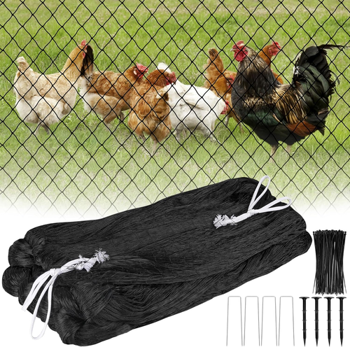 Bird Netting for Chicken Coop, 50x50ft Chicken Netting with 1” Square ...