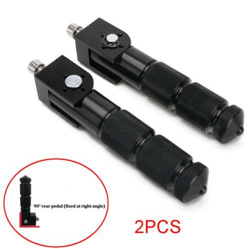 2pcs CNC Foldable Foot Pegs Footrests Universal For Motorcycle Bike ...