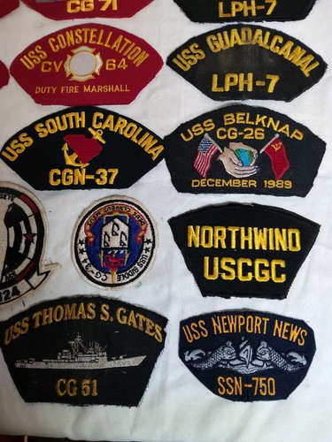 Large lot 26 Military patches USN USS COAST GUARD | eBay