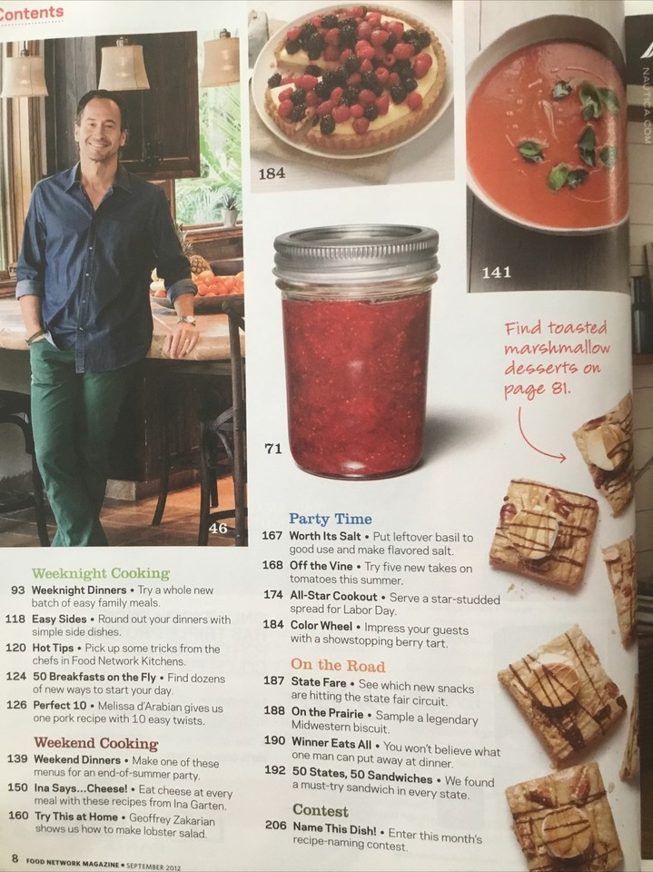 Food Network Magazine September 2012 Summer Favorites Tomato Dishes ...