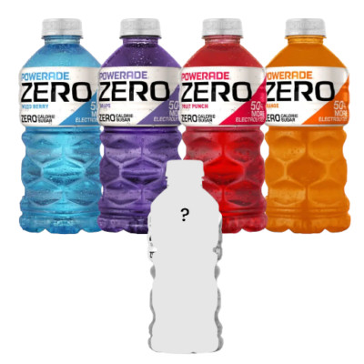Powerade ZERO Calories 5 Sports Drink Electrolyte Enhanced 28Oz w WHITE ...