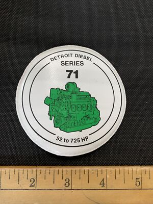 Vintage Detroit Diesel Allison Vinyl Patch 3.5 inch foam back Series 71 ...