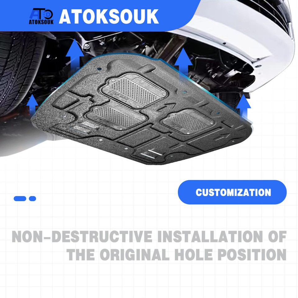 For Honda Civic 2017-2019 Engine Under Cover Front Splash Guard Mud ...