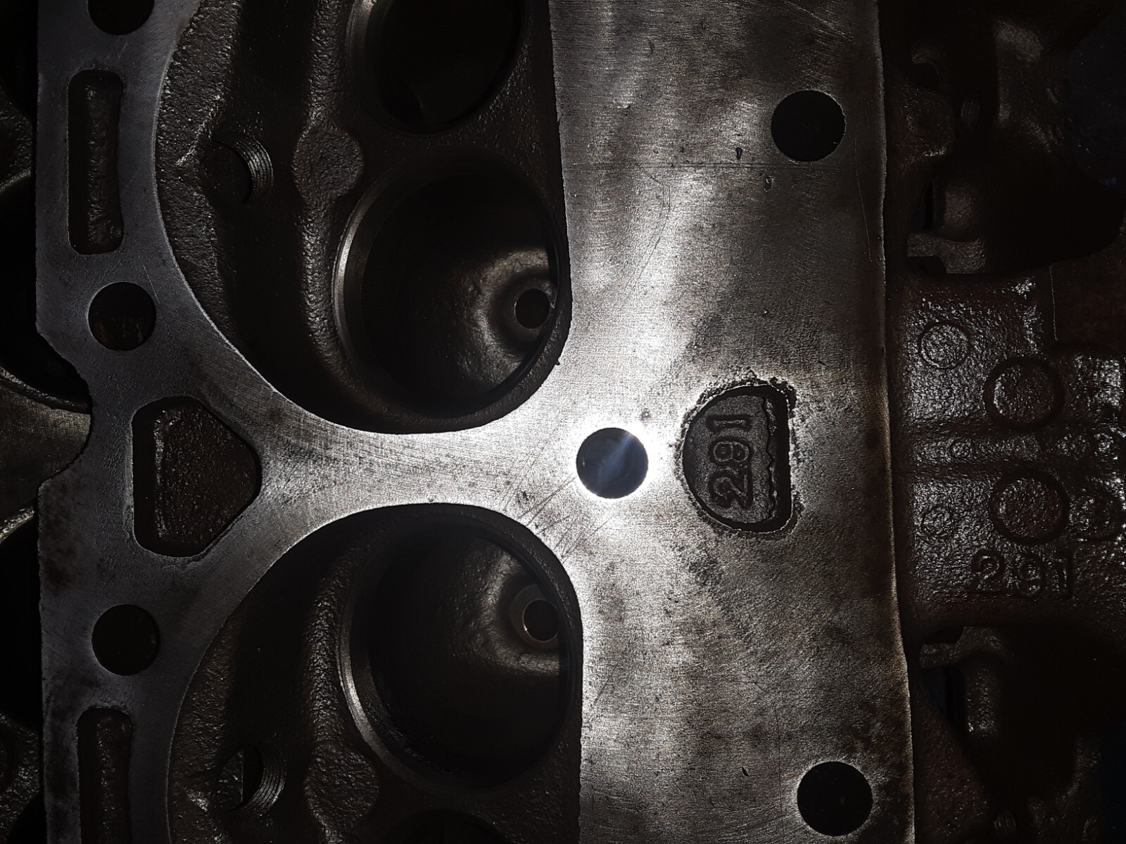 302 327 350 Double Hump Pair Cylinder Head Cast Iron Chevy 3917291 SBC ...