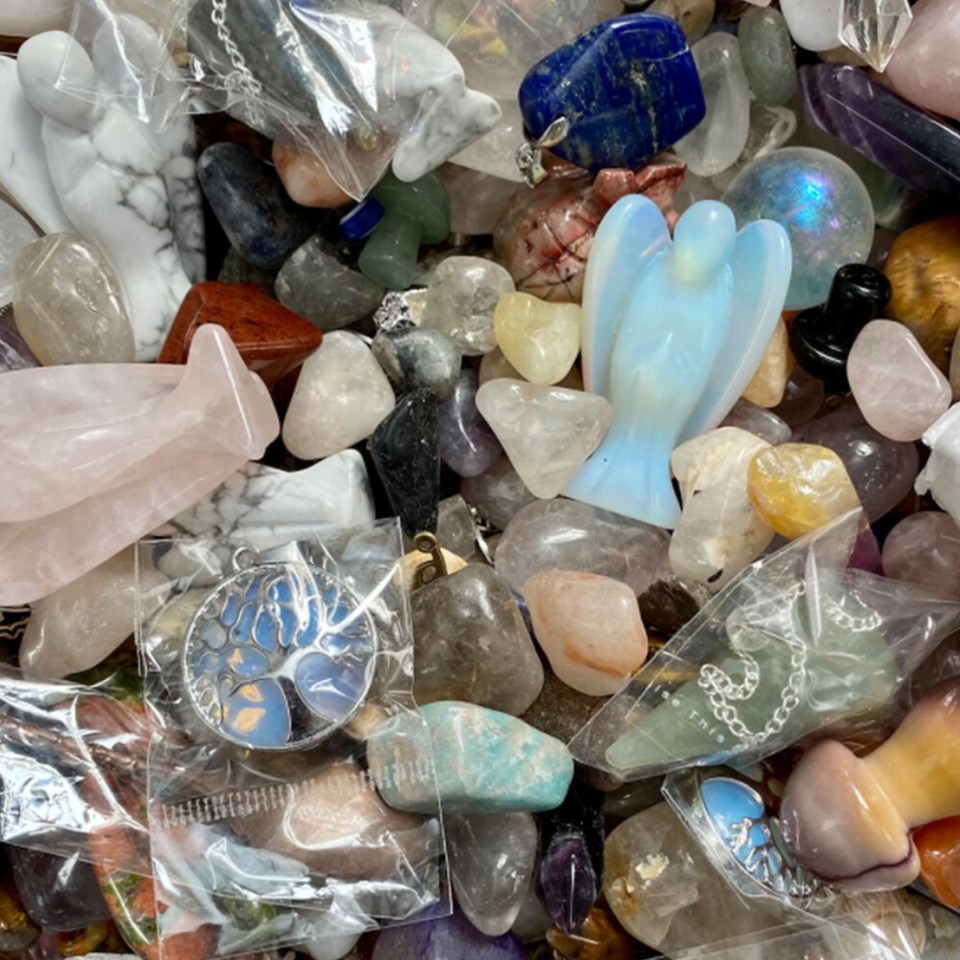 Crystal Confetti Scoop Mixed Gemstones Freeform Lucky Dip Random Mix | eBay