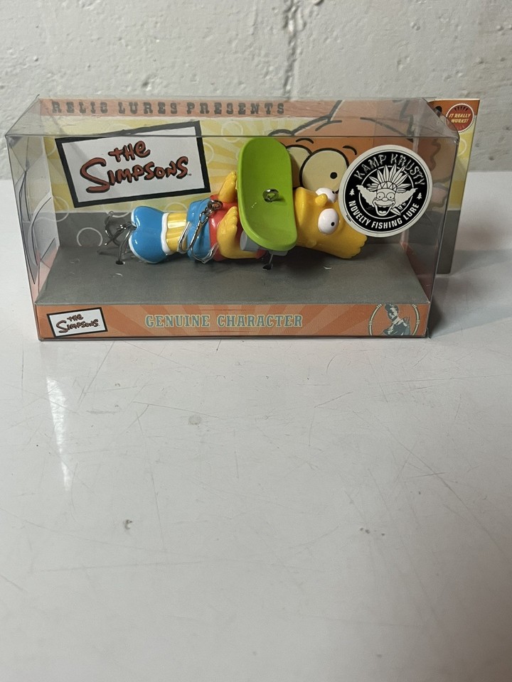 Simpsons Fishing Lure Bart Kamp Krusty Novelty NIB | eBay