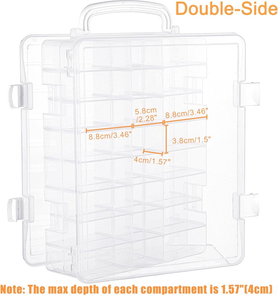 New brothread Double-Sided Storage Organizer/Box Stores 48 Spools Thread | eBay