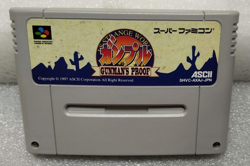 Gunman’s Proof Super Famicom Cart Excellent Condition SFC like Zelda ...