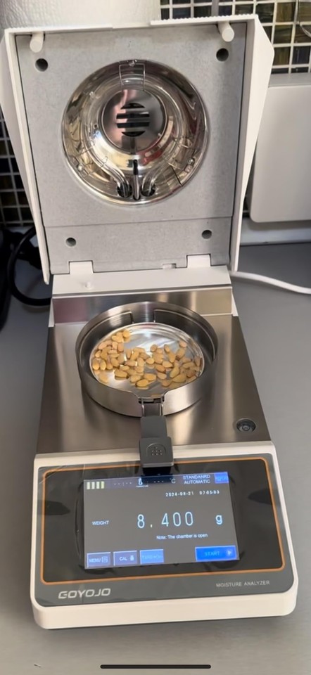 Lab 110g/0.01g Digital Moisture Analyzer Halogen Moisture Meter LCD ...