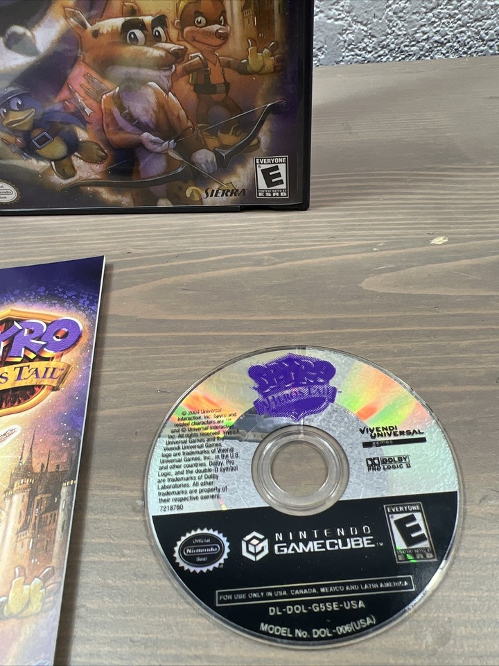 Spyro A Hero's Tail (2004) Nintendo GameCube Video Game - CIB ...