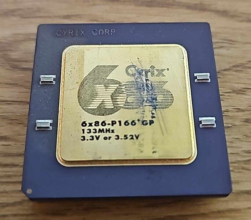 1 CPU CYRIX 6X86 P166 GP 133 VINTAGE CERAMIC CPU FOR GOLD SCRAP ...