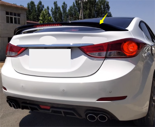 For 2011-2016 Hyundai Elantra Sedan Rear With Light Spoiler Wing A ...