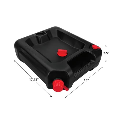 W4077 16-Quart Oil Drain Container, Deep Drain Well, 16 Quart Drain Pan ...