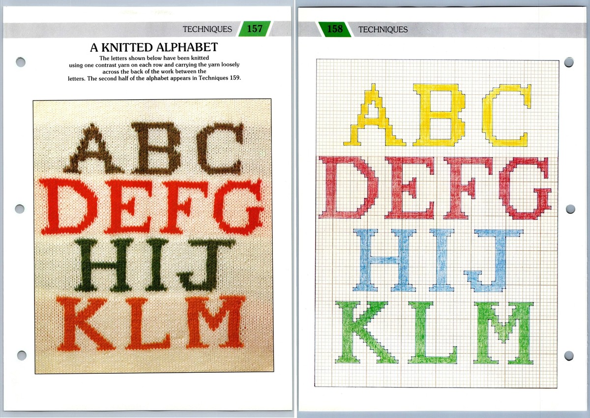 Knitted Alphabet Pattern Stop, Drop, And Knit The Alphabet – Modern