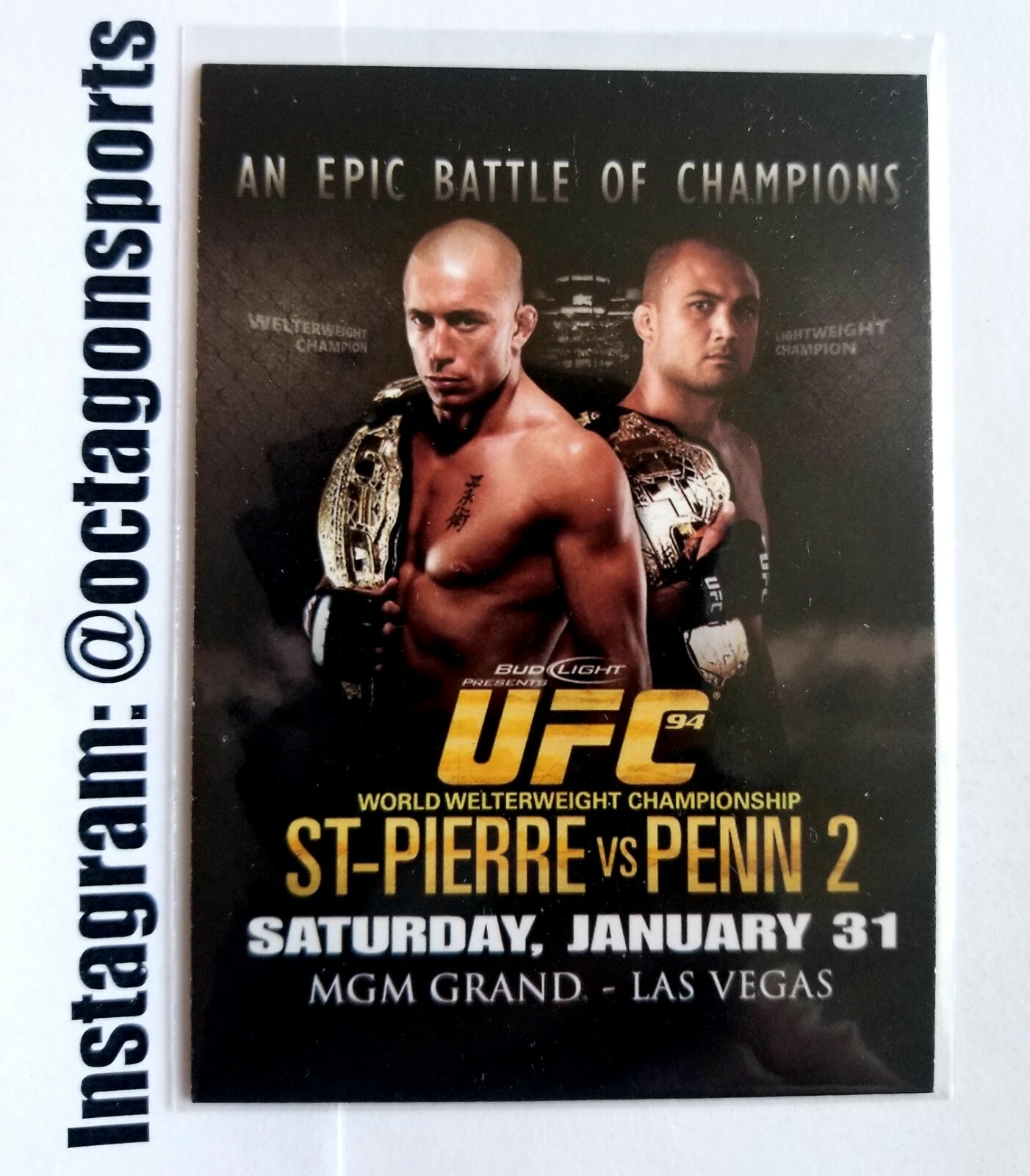 2009 TOPPS UFC ROUND 1 LOT OF 4! GSP PROMO, HUGHES, GRIFFIN RC! 2ND ...