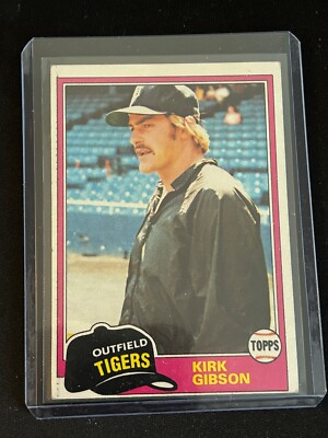 1981 Topps Kirk Gibson rookie baseball card (RC) excellent condition | eBay