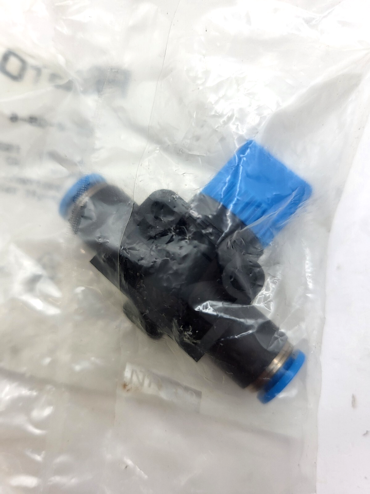 FESTO HE-2-QS-6 MANUAL IN-LINE SHUT-OFF VALVE 6mm OD TUBING, 0121G | eBay