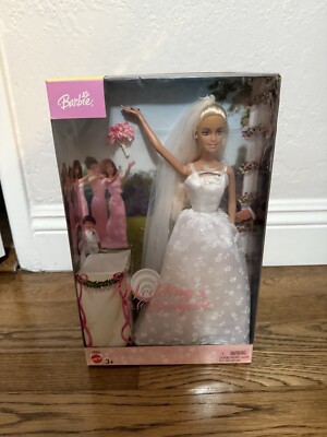 Barbie Wedding Bouquet Doll She Can Toss The Bouquet 2001 New #52649 ...