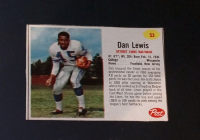 1962 Post Cereal Dan Lewis Card #53 excellent-near mint (see scan) | eBay