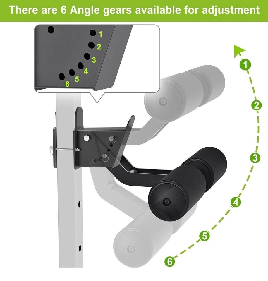 Nordic Hamstring Curl Squat Rack Attachment for Power Rack with 5/8" or ...