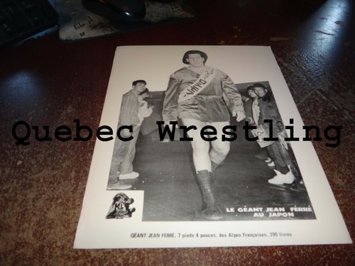 Andre the giant le geant ferré in japan Quebec grand prix wrestling ...