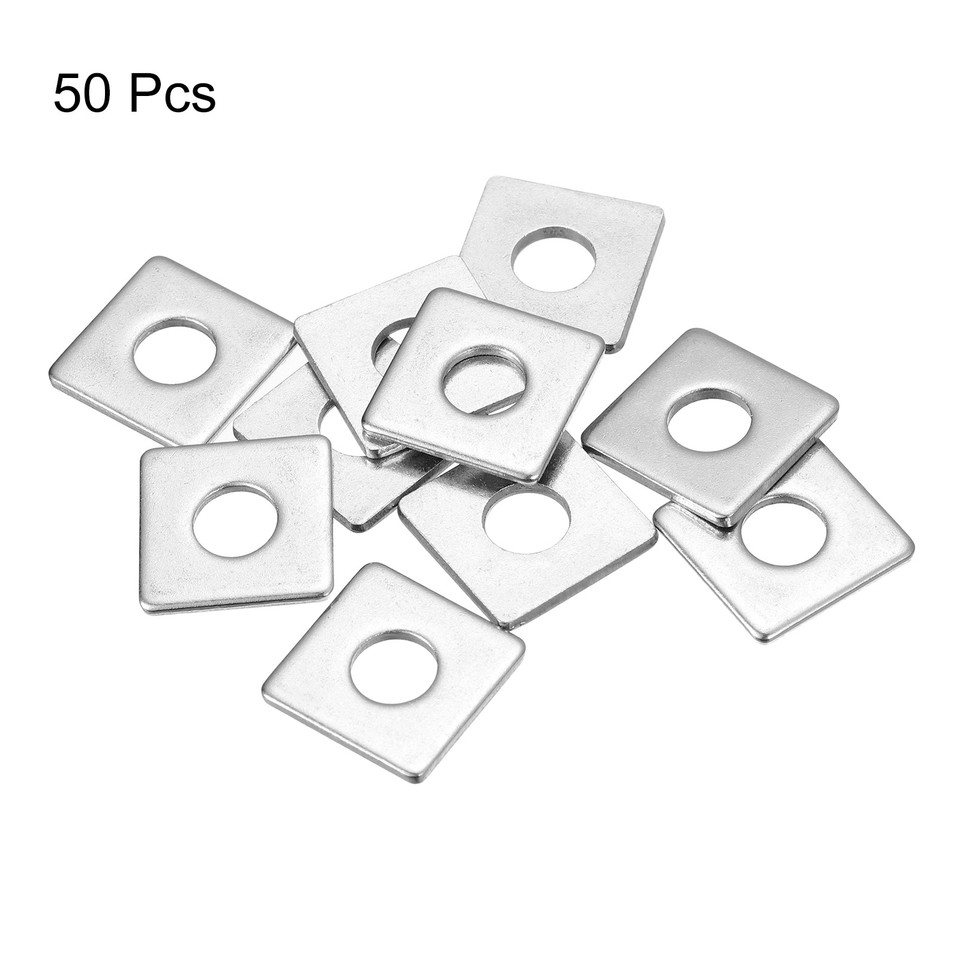 Square Washer, 50Pcs M8x20x20x2mm 304 Stainless Steel Square Plate ...