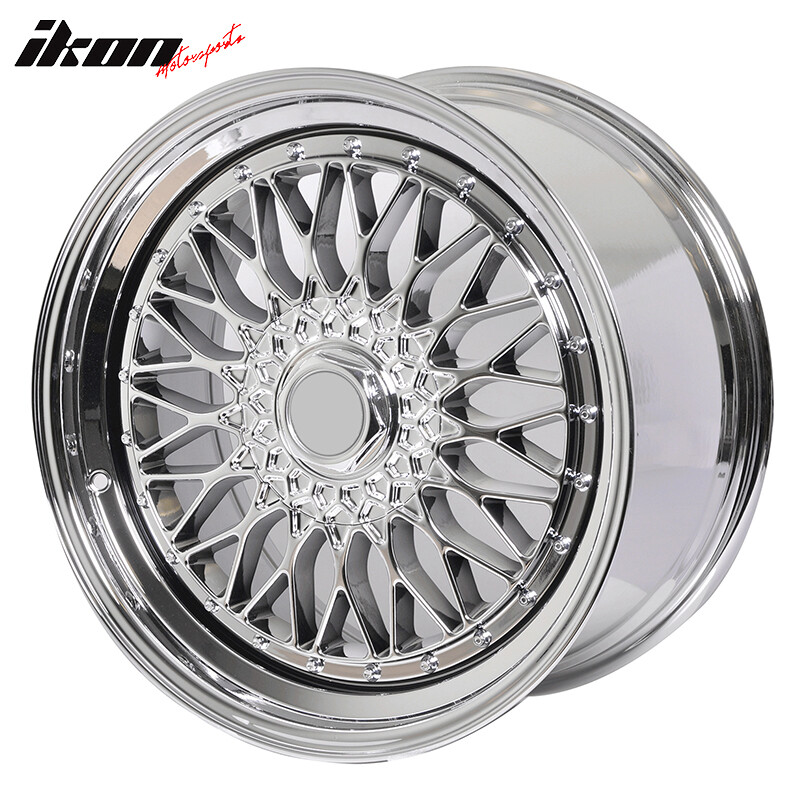 (2) 19X9.5 +40 5X114.3 / 5X120 Step Lip Deep Dish Mesh Wheels Rims ...