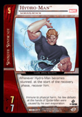 VS System: Hydro-Man, Morris Bench [Played] Marvel Web of Spider-man ...